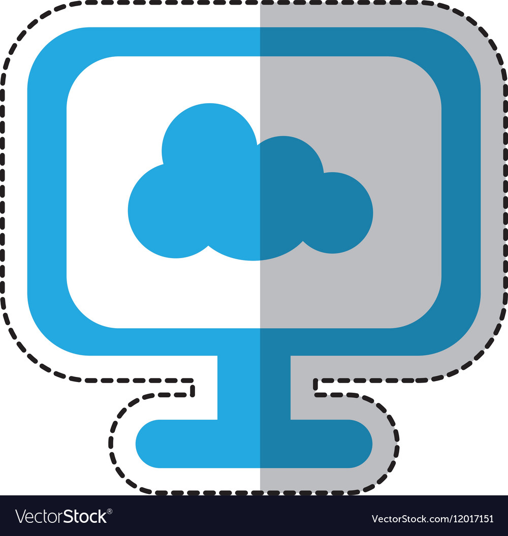 Cloud storage design Royalty Free Vector Image