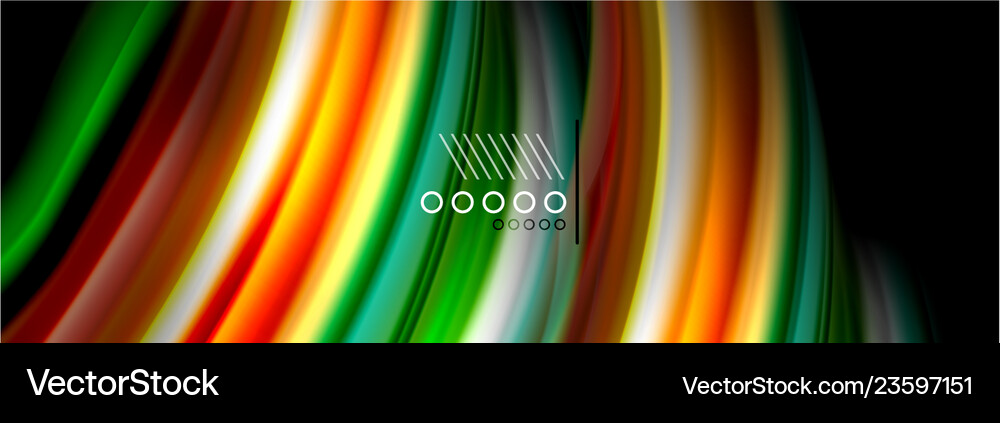 Color flow poster wave liquid shape Royalty Free Vector