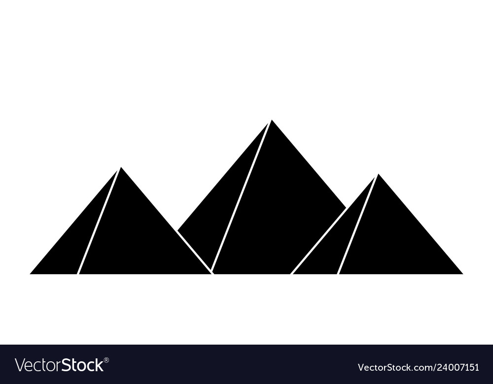 Egyptian pyramids symbol icon design Royalty Free Vector Egyptian pyramids symbol icon design Royalty Free Vector