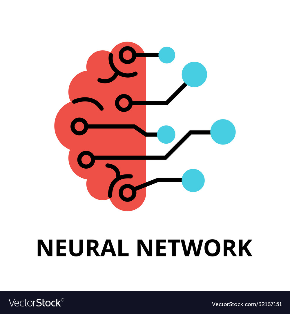 Icon future technology - neural network Royalty Free Vector Icon future technology - neural network Royalty Free Vector