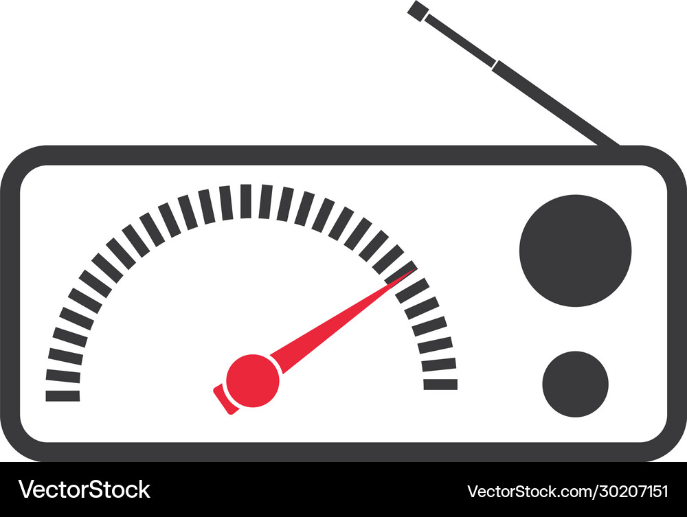 On air radio broadcast logo icon Royalty Free Vector Image