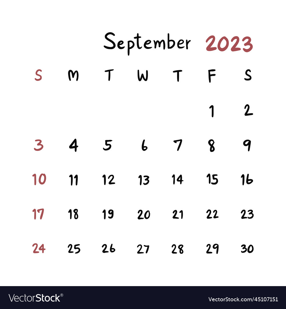 Free Printable September 2023 Calendar With Week Numbers