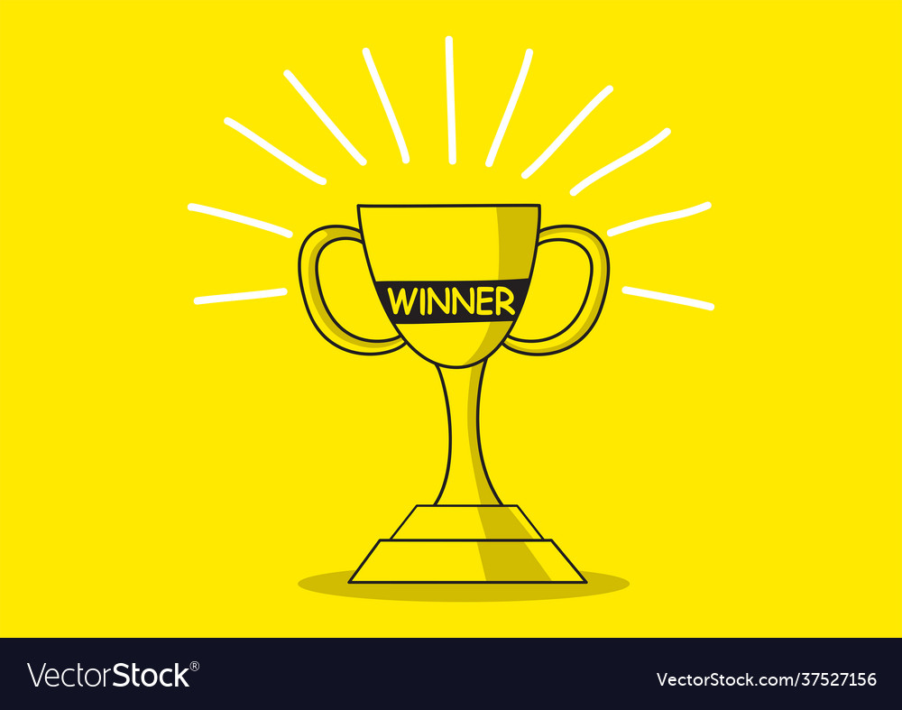 A trophy Royalty Free Vector Image - VectorStock