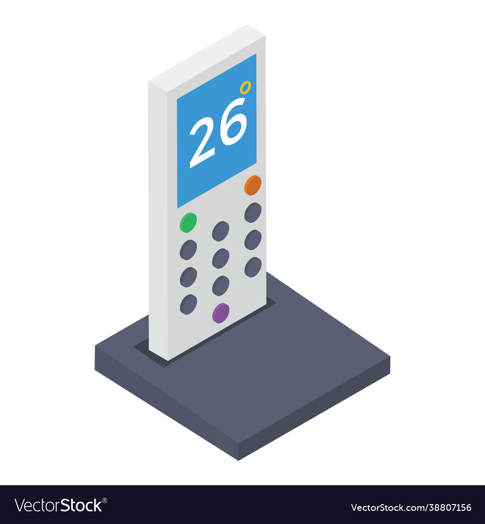 Ac remote Royalty Free Vector Image - VectorStock