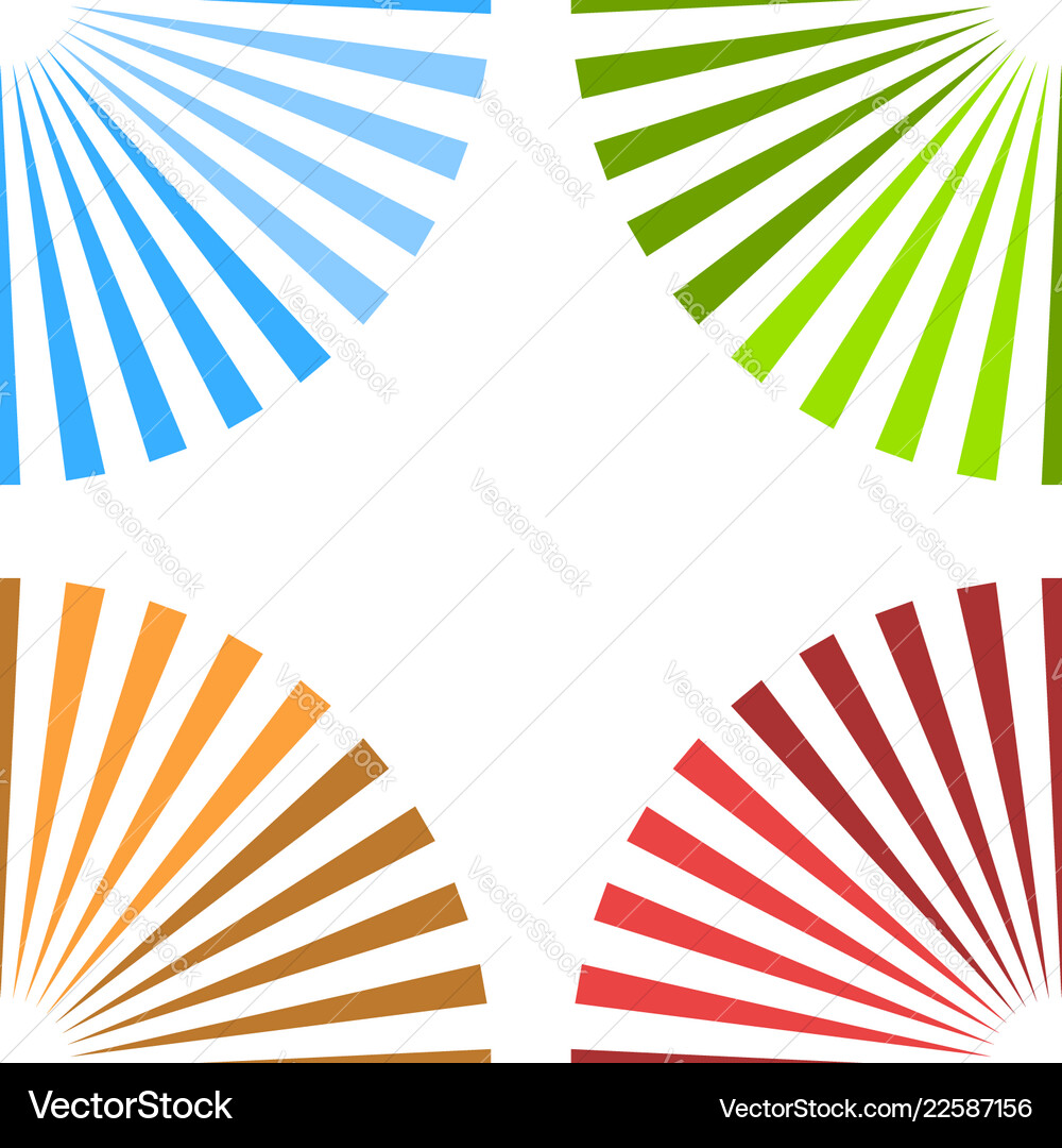 Bright colorful background with starburst Vector Image