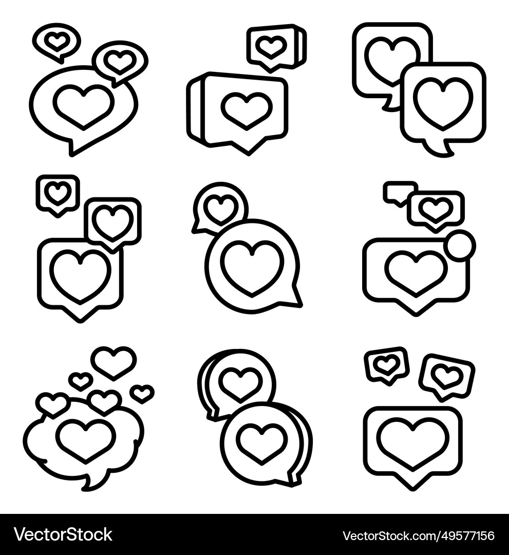 Couple love conversation coloring page Royalty Free Vector
