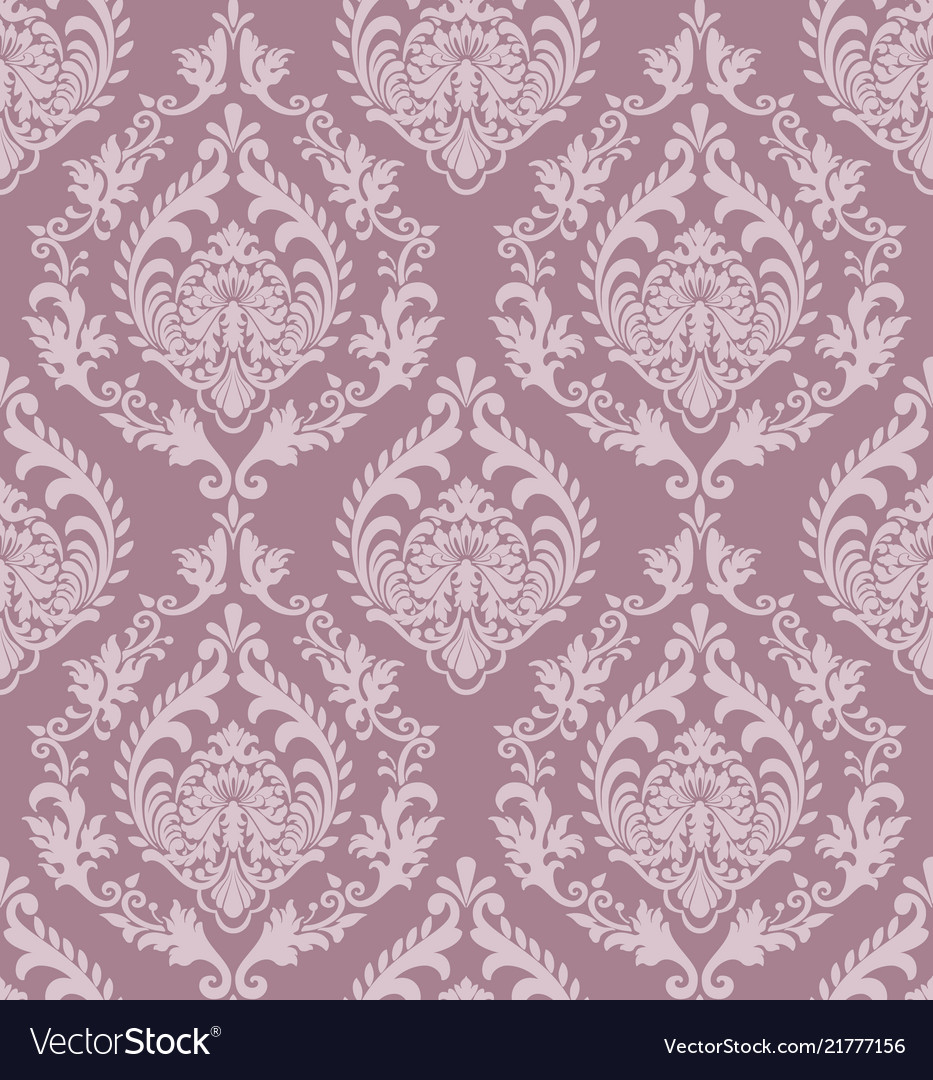Damask seamless pattern background Royalty Free Vector Image