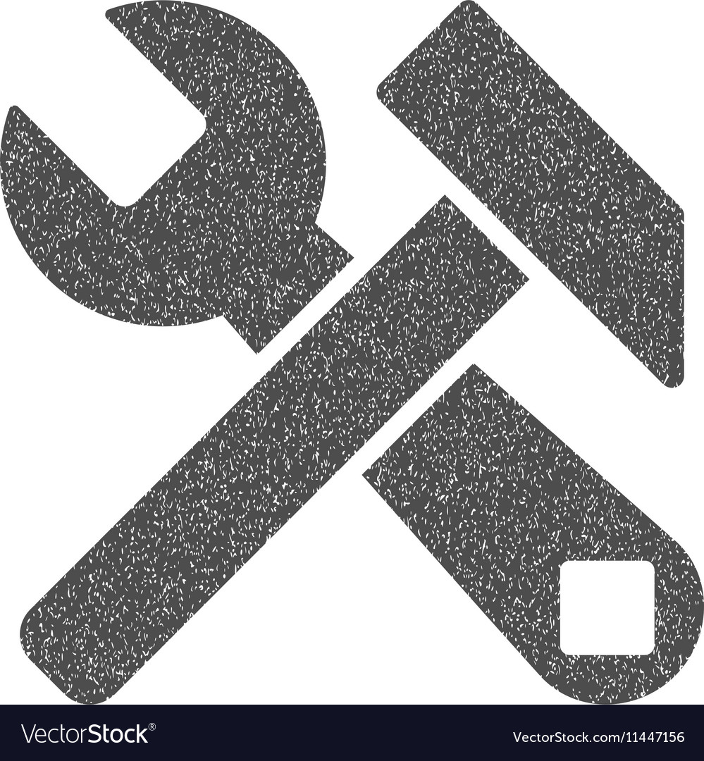 Hammer And Wrench Grainy Texture Icon Royalty Free Vector Hammer And Wrench Grainy Texture Icon Royalty Free Vector