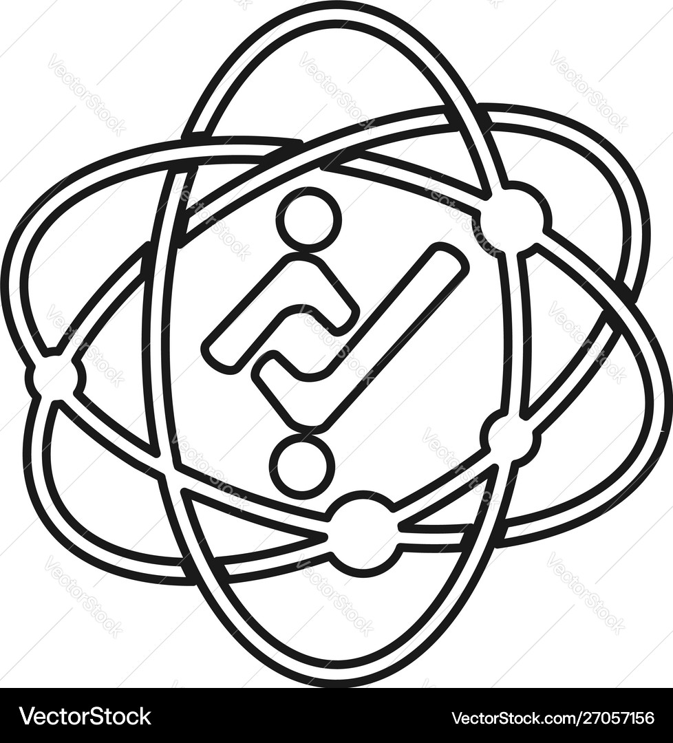 Technology commitment teamwork together outline Vector Image