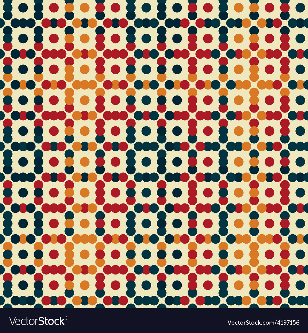 Vintage points seamless pattern Royalty Free Vector Image