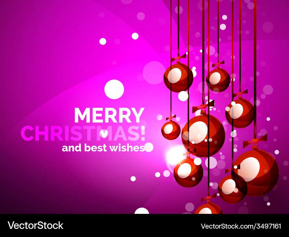 Colorful bright shiny christmas card Royalty Free Vector