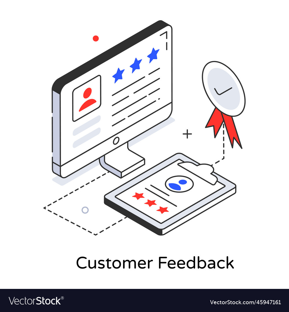 Customer feedback Royalty Free Vector Image - VectorStock