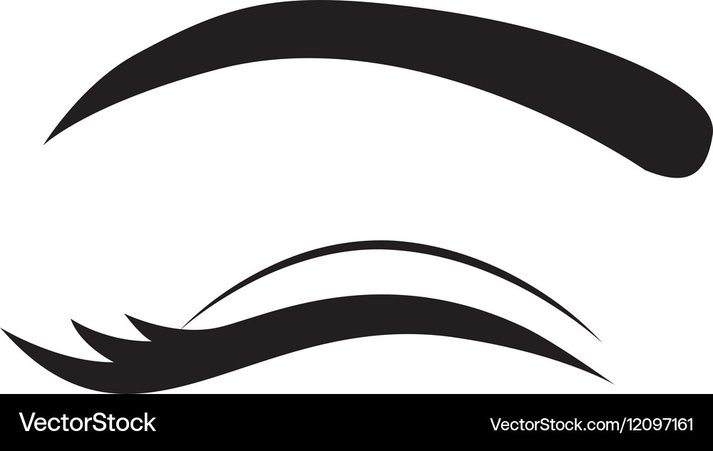 Female eye cartoon design Royalty Free Vector Image