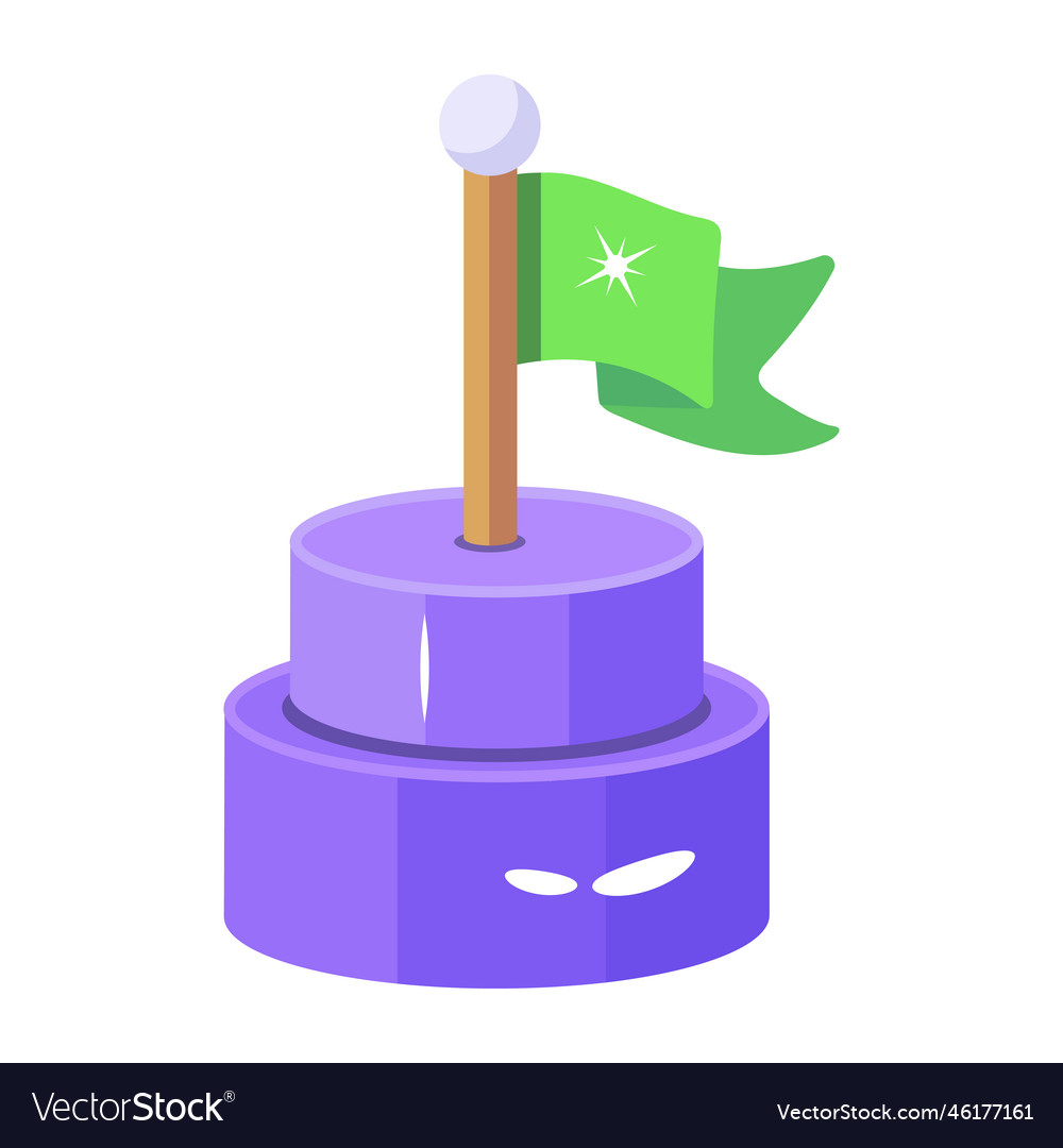 Flagpole Royalty Free Vector Image - VectorStock