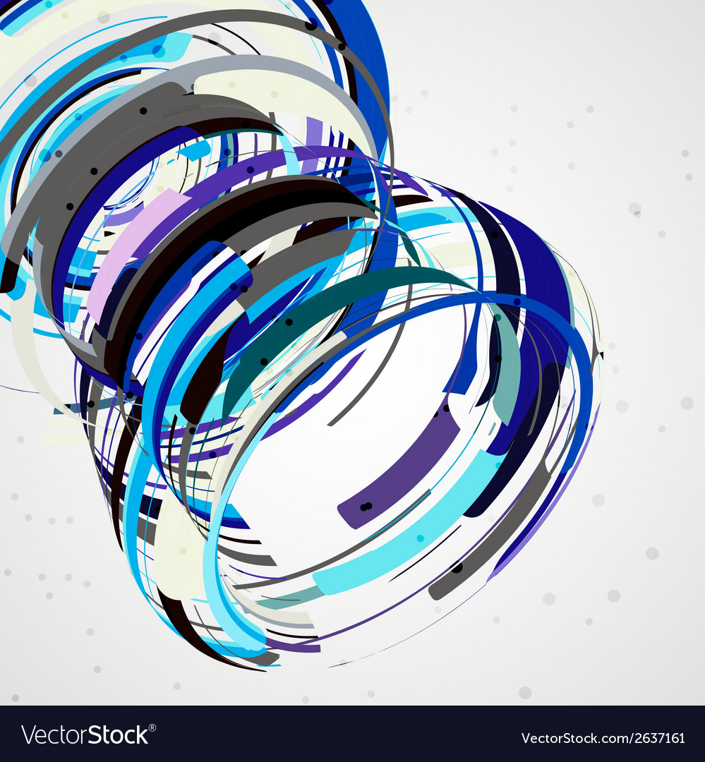 Futuristic abstract shape Royalty Free Vector Image