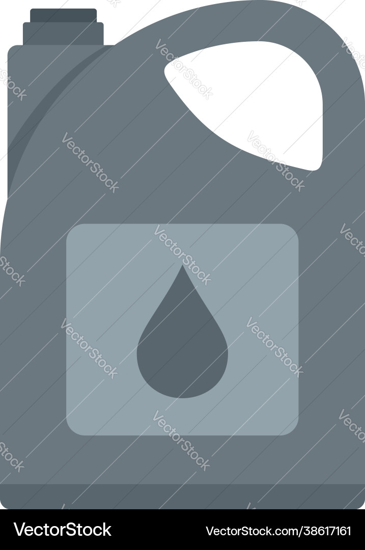 Industry motor oil icon flat isolated Royalty Free Vector