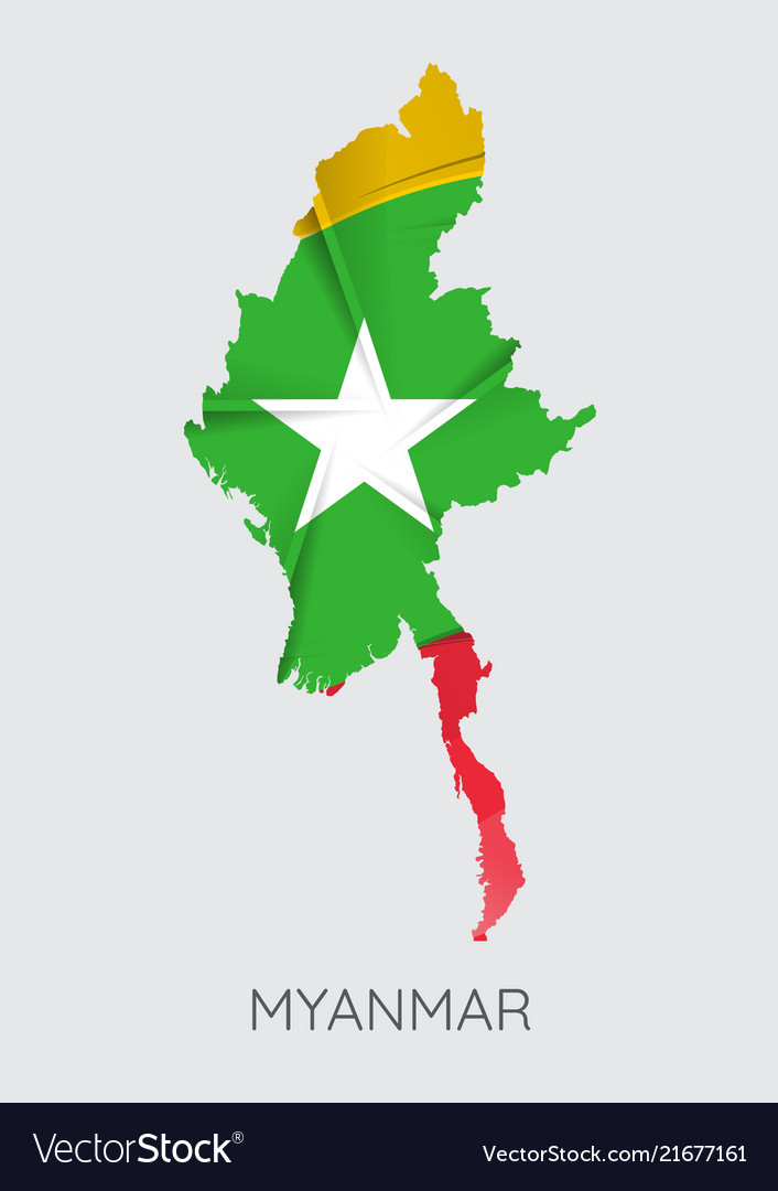 Map myanmar Royalty Free Vector Image - VectorStock