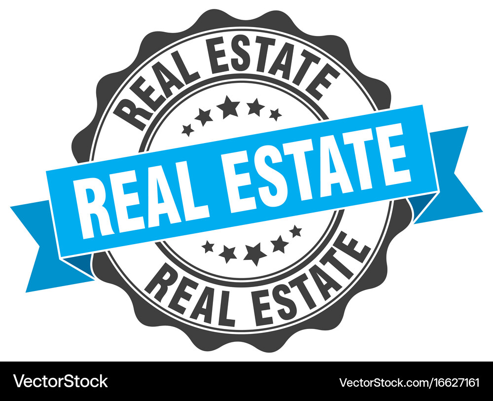 Real estate stamp sign seal Royalty Free Vector Image