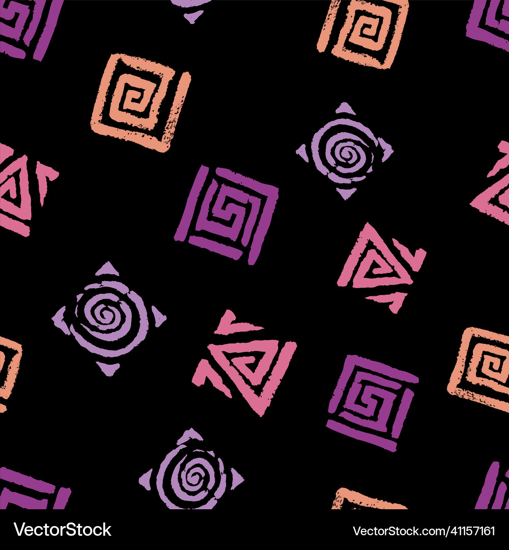 Seamless pattern of decorative colorful abstract Vector Image