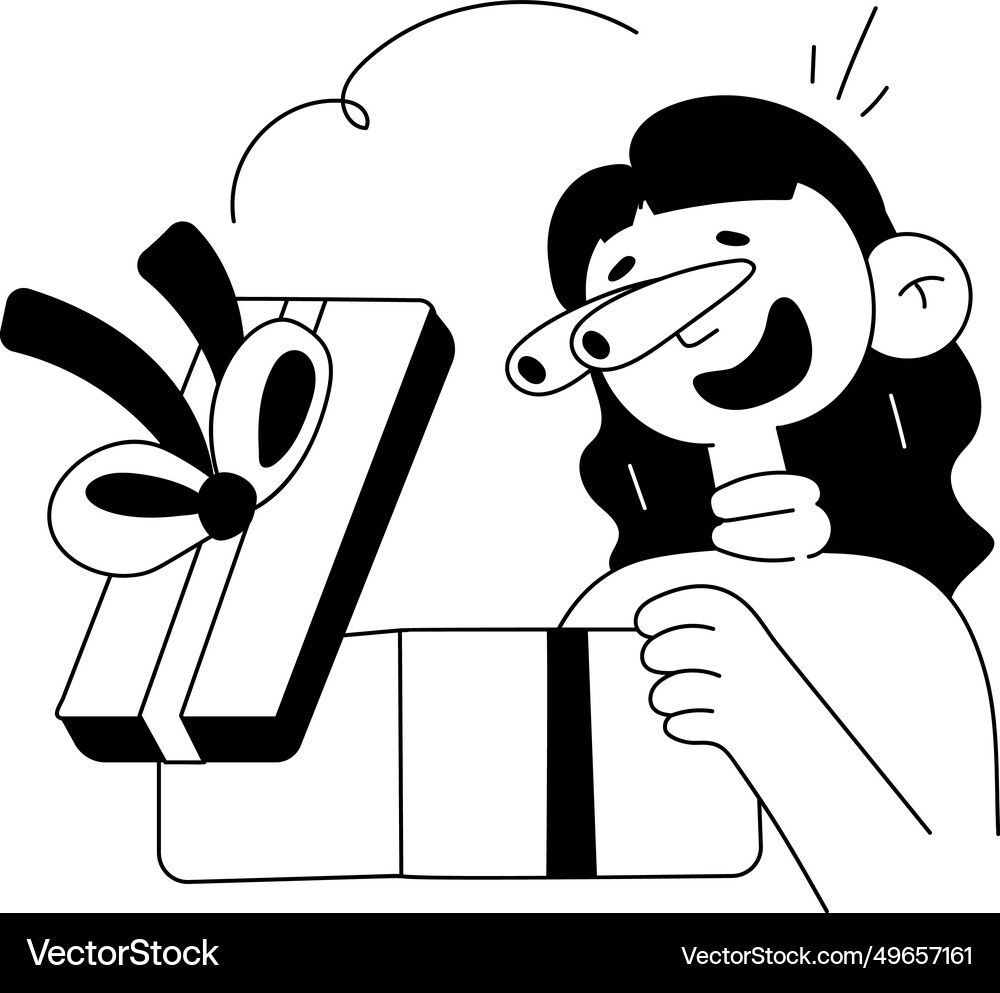 Surprise gift Royalty Free Vector Image - VectorStock