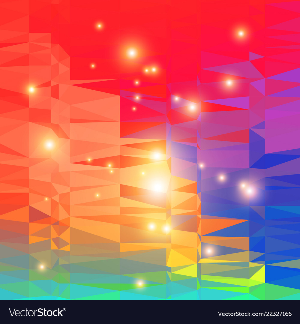 Bright polygon background Royalty Free Vector Image