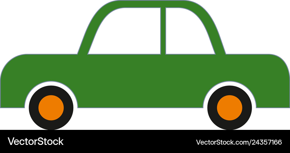 City car simple art geometric Royalty Free Vector Image