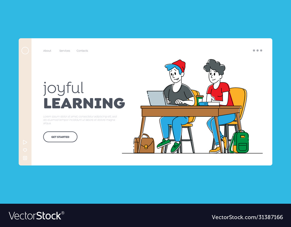 Higher Education Examination Landing Page Template