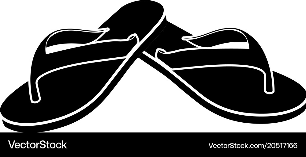 Pair of sandas Royalty Free Vector Image - VectorStock