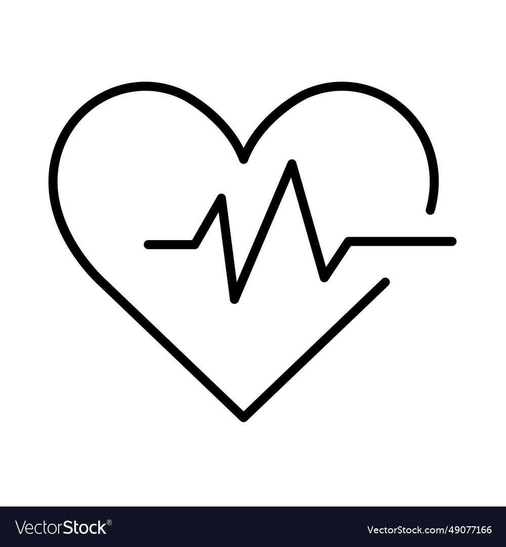 Pulse icon Royalty Free Vector Image - VectorStock