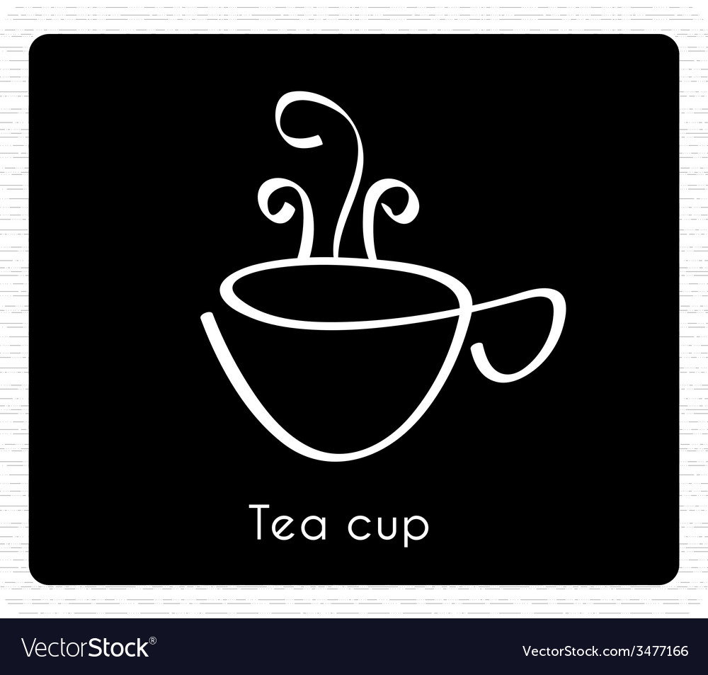 Tea cup Royalty Free Vector Image - VectorStock