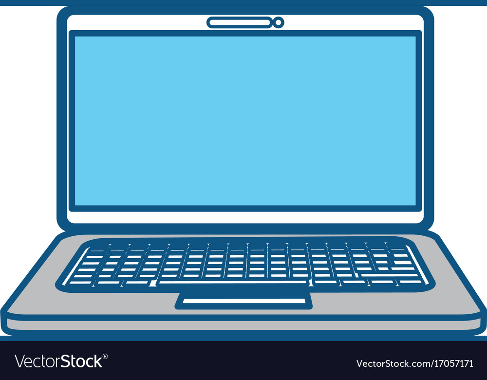 Laptop computer technology Royalty Free Vector Image