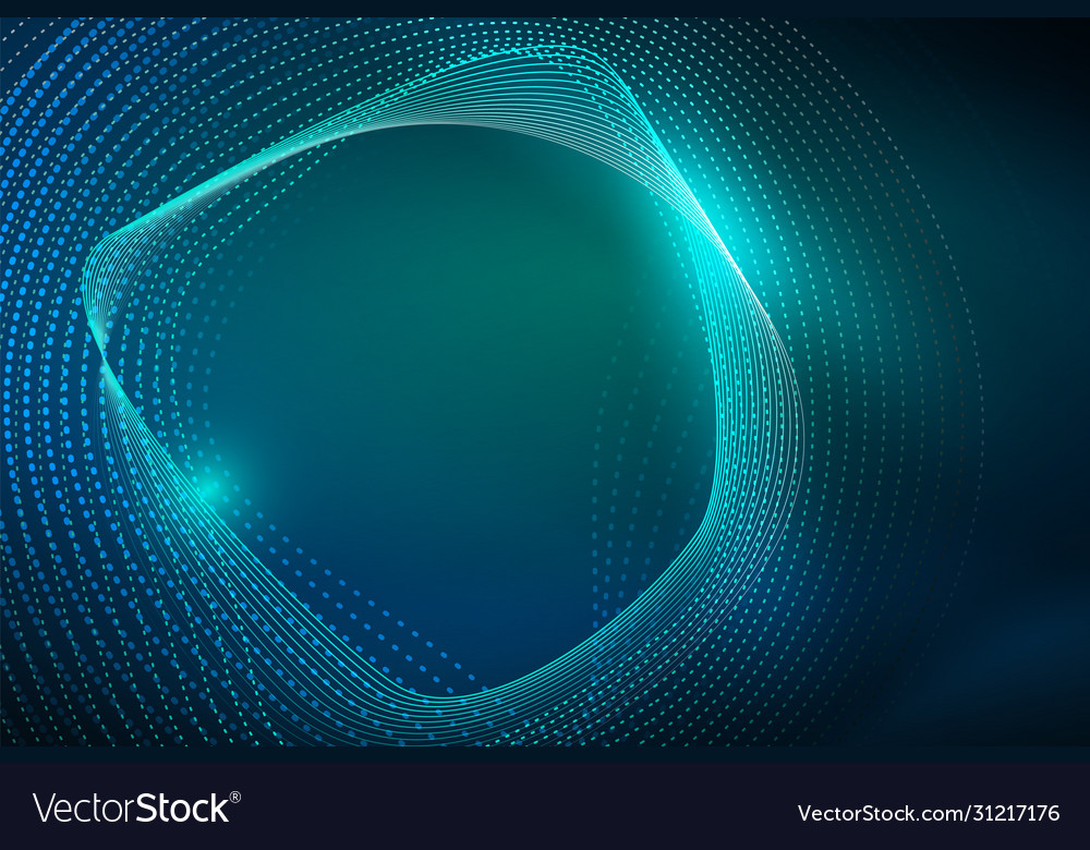 Abstract particles wave background neon motion Vector Image