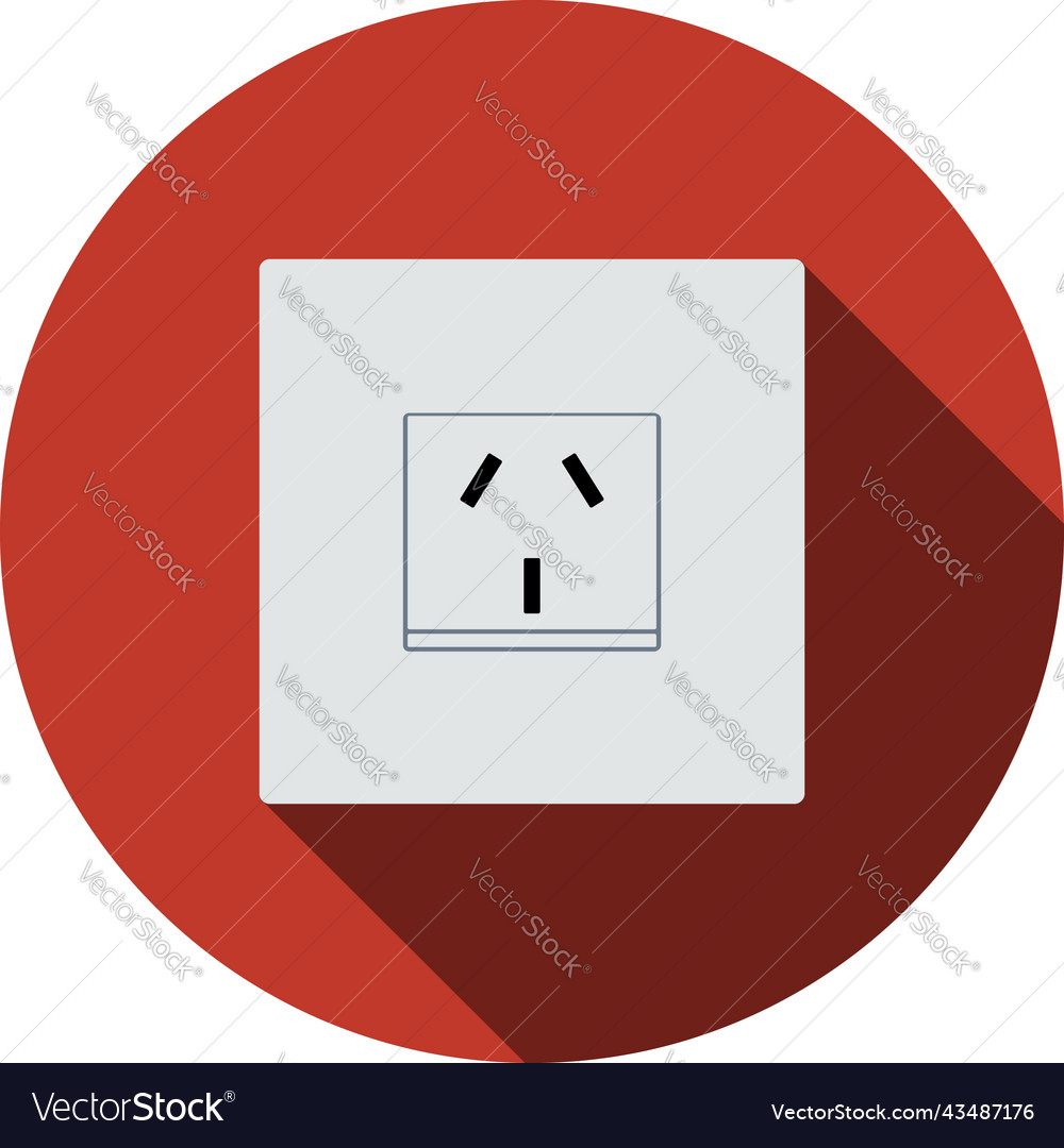 China electrical socket icon Royalty Free Vector Image