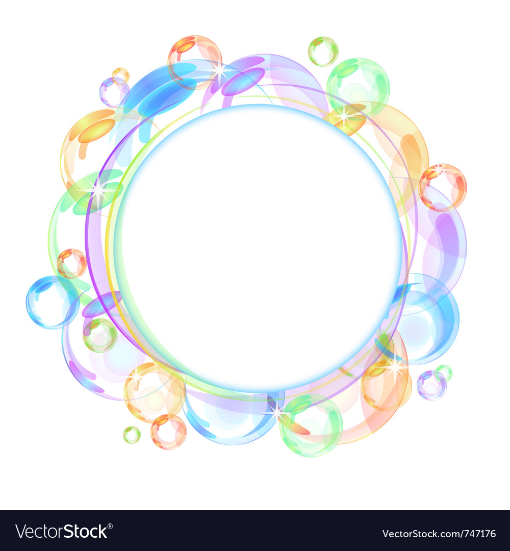 Colorful bubble background Royalty Free Vector Image