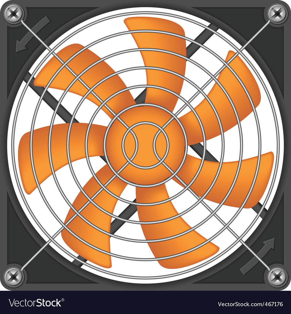 Computer cooler Royalty Free Vector Image - VectorStock