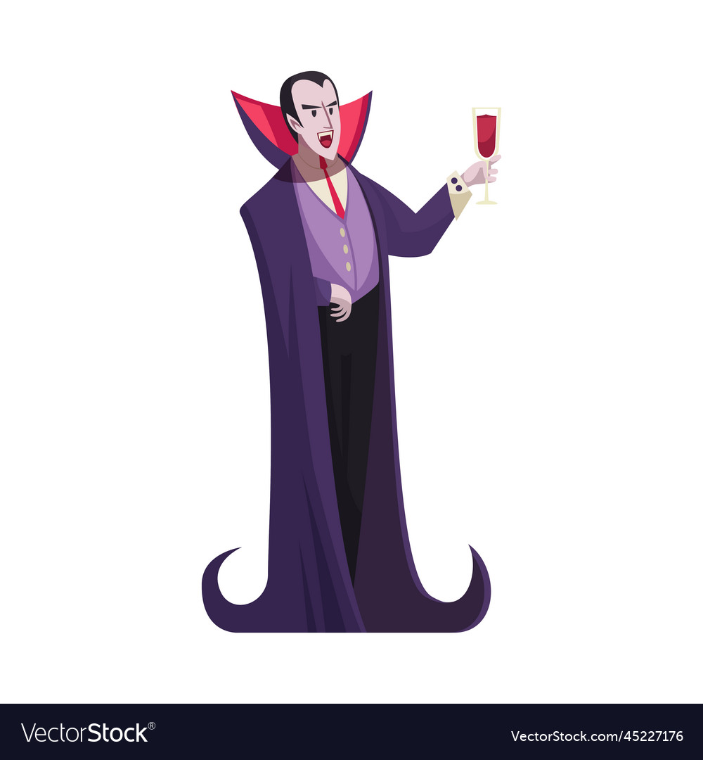 Evil character vampire composition Royalty Free Vector Image