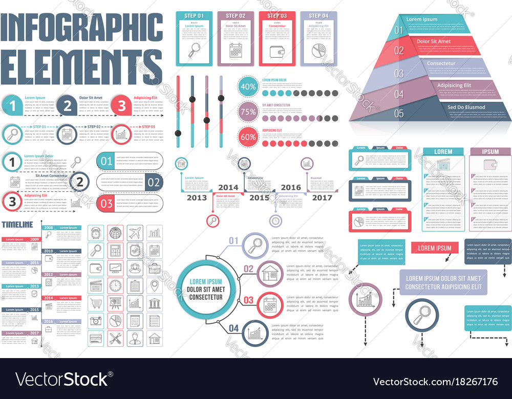 Infographic elements Royalty Free Vector Image