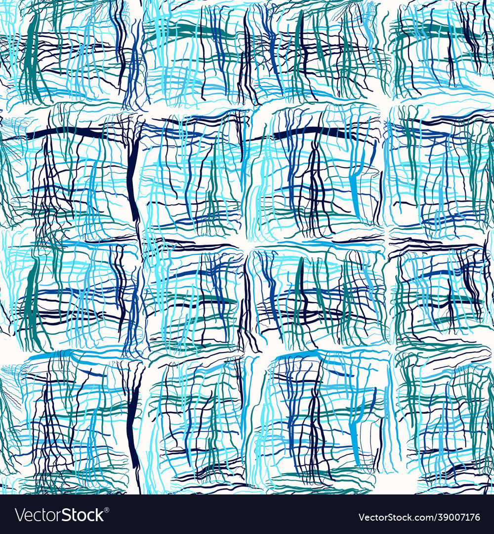 Seamless pattern with a simple abstract drawing Vector Image