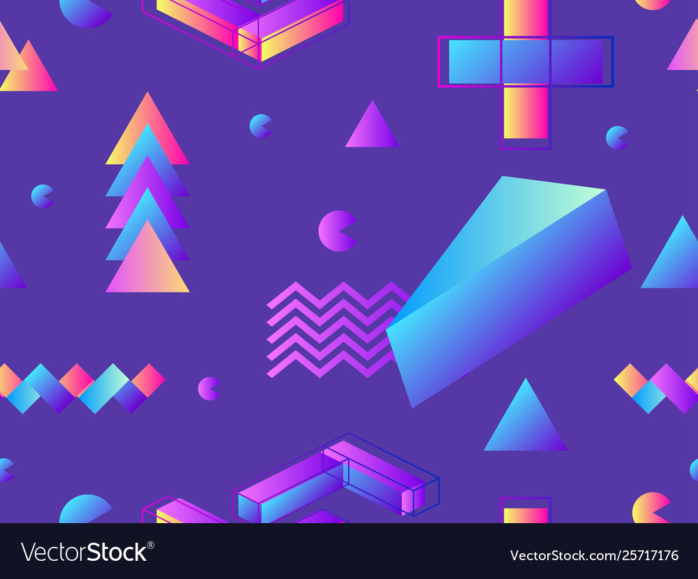 Seamless pattern with geometric shapes Royalty Free Vector