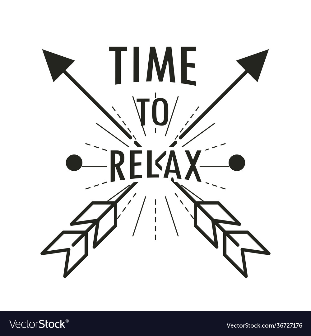 Time to relax Royalty Free Vector Image - VectorStock