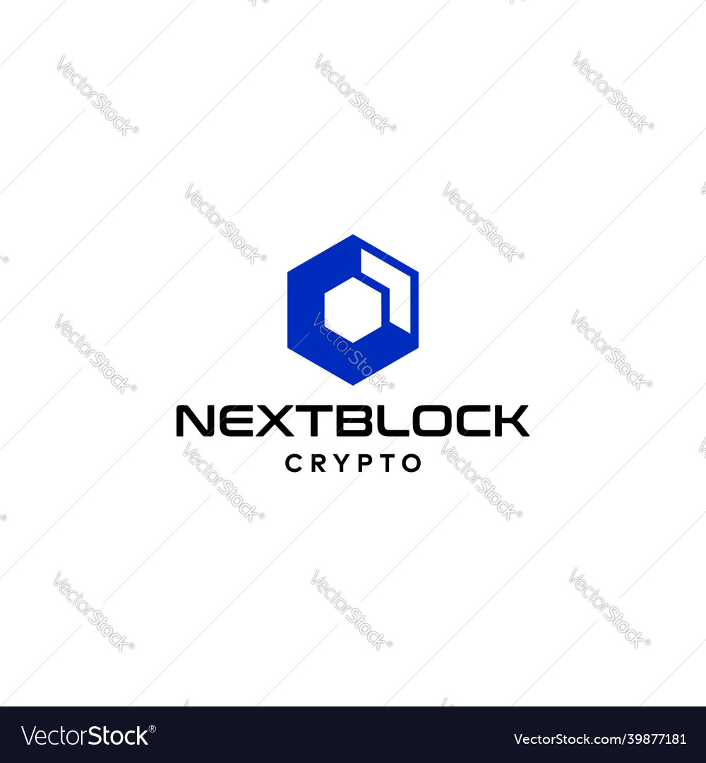 Blockchain logo Royalty Free Vector Image - VectorStock