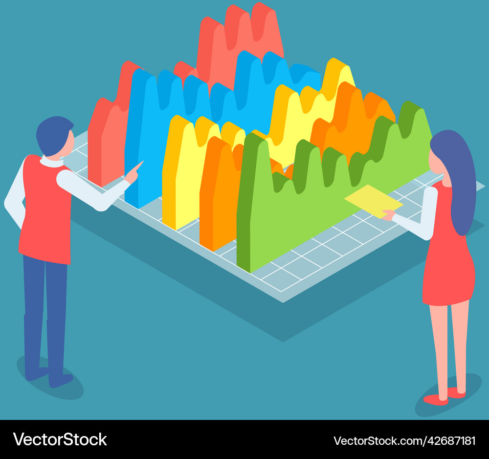 Business people communicating in office discuss Vector Image