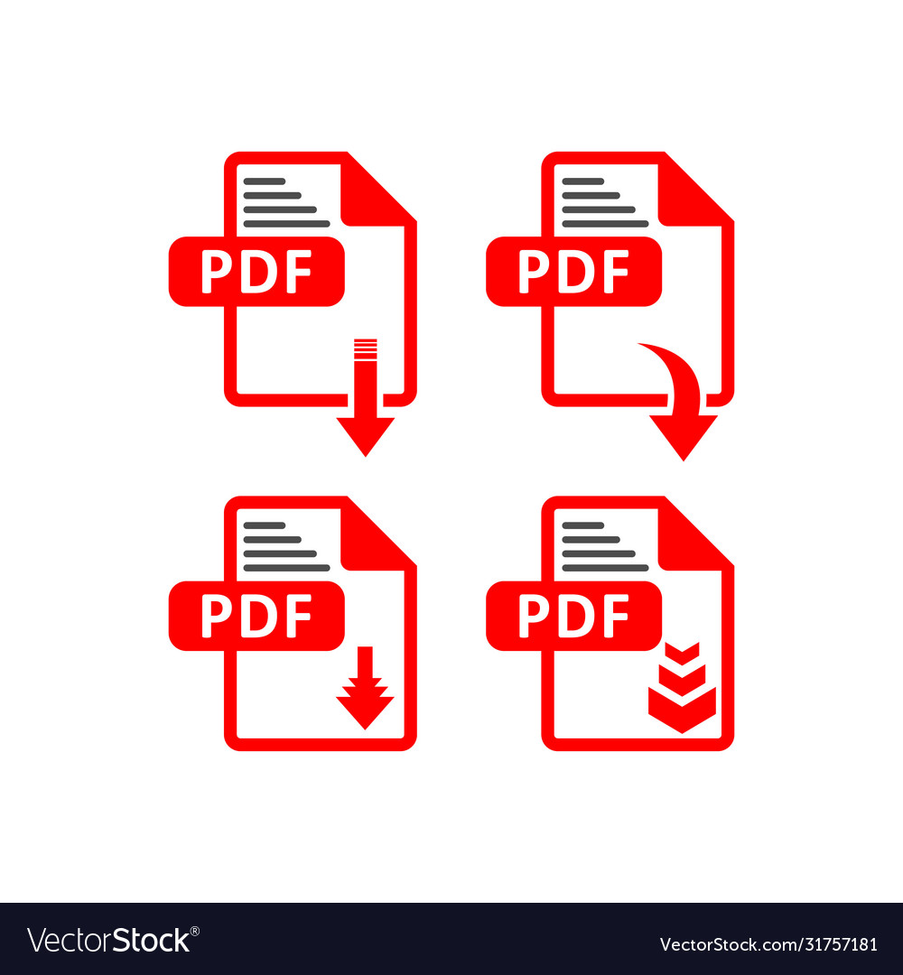 Pdf document download file format image Royalty Free Vector Pdf document download file format image Royalty Free Vector