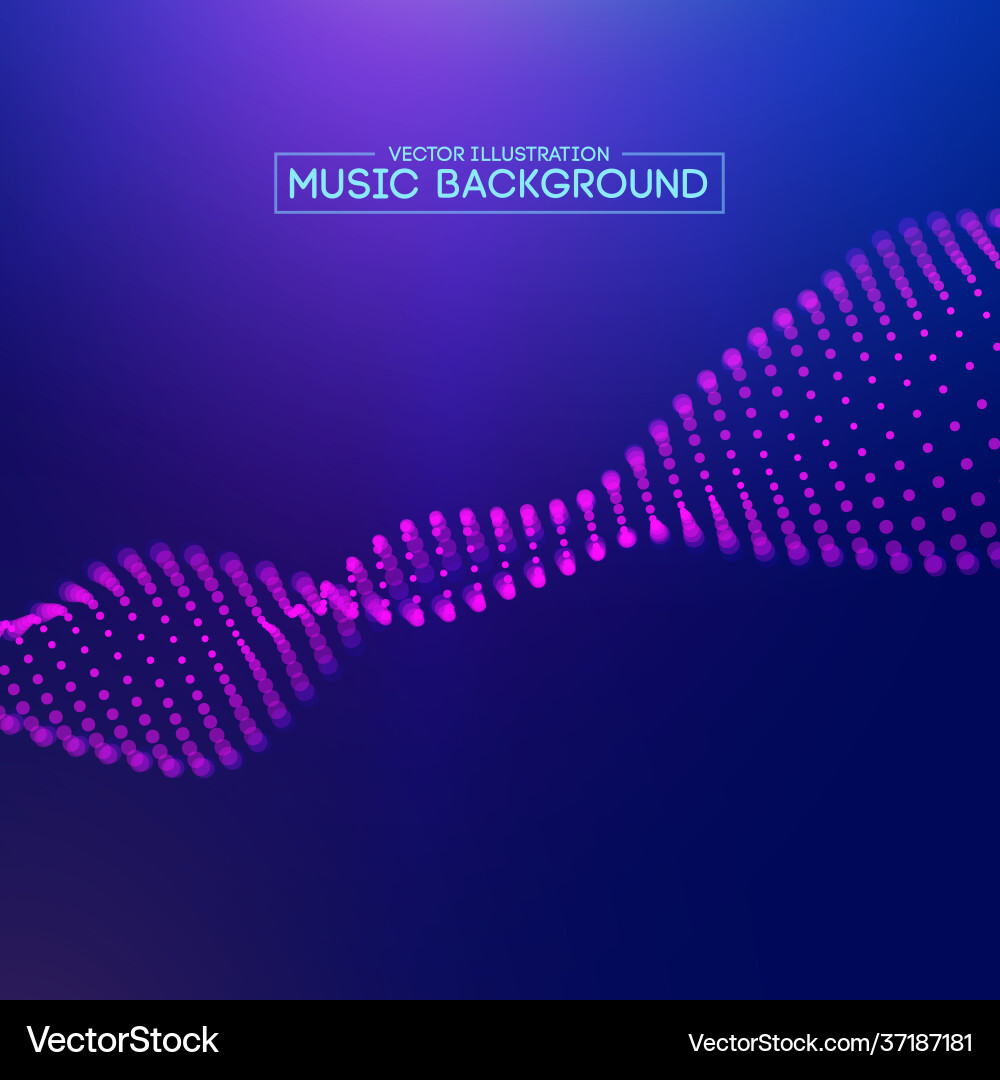 Purple music background abstract blue Royalty Free Vector