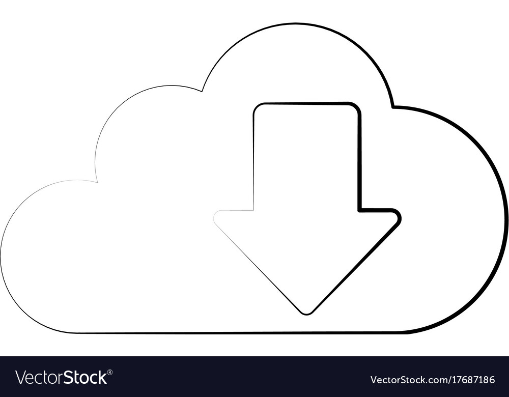 Cloud computing technology Royalty Free Vector Image