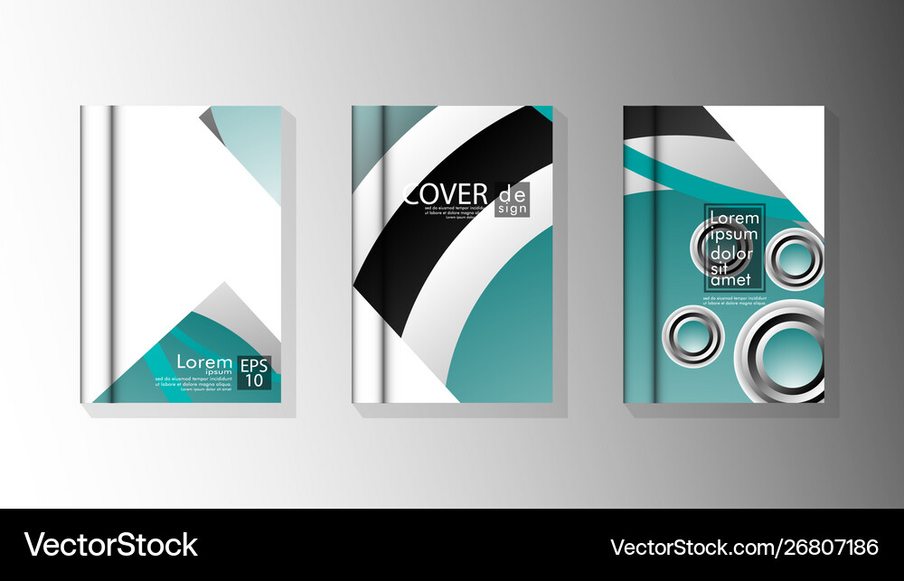 Collection book cover backgrounds eps 10 design Vector Image