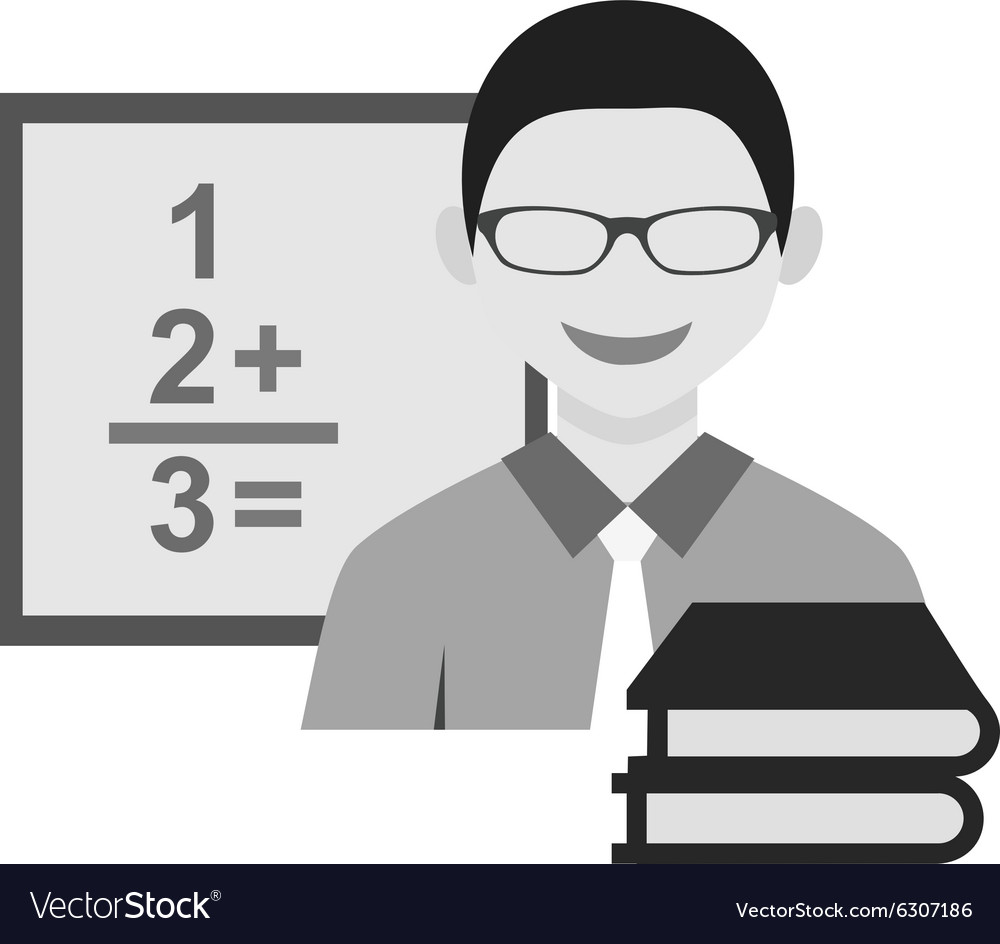 Male teacher Royalty Free Vector Image - VectorStock