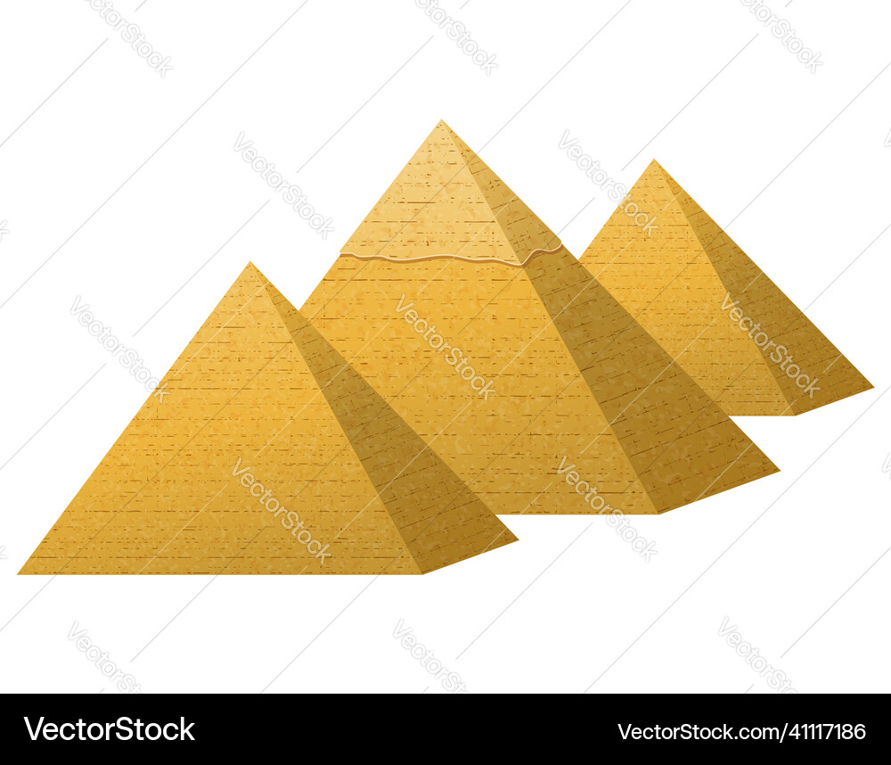 Pyramid symbol of ancient egypt Royalty Free Vector Image