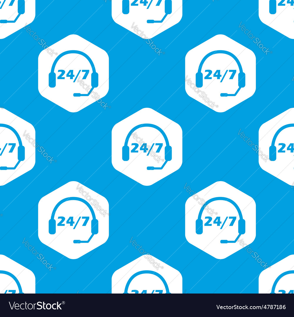 Support hexagon pattern Royalty Free Vector Image