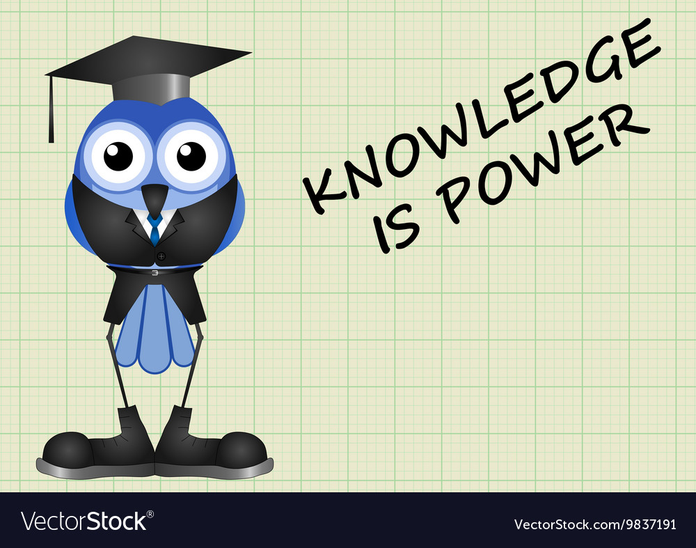 Knowledge is power Royalty Free Vector Image - VectorStock